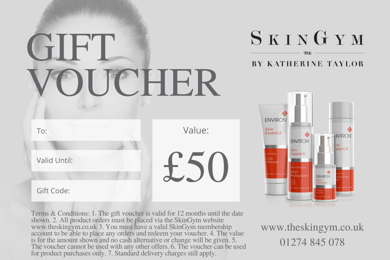 Gift Vouchers - Leading Skin Care Gifts - The SkinGym